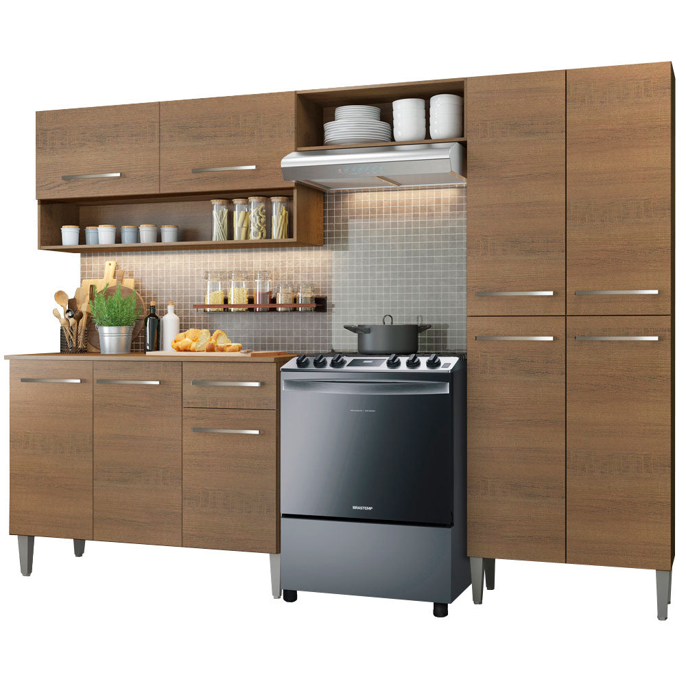 Madesa Full Modular Kitchen Complete Set with Cabinets Ample Storage 2 ...